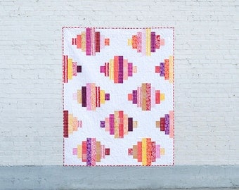 Items similar to DiamondDish String Quilt Pattern, PDF Quilt Pattern ...