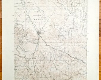Vintage oregon map | Etsy