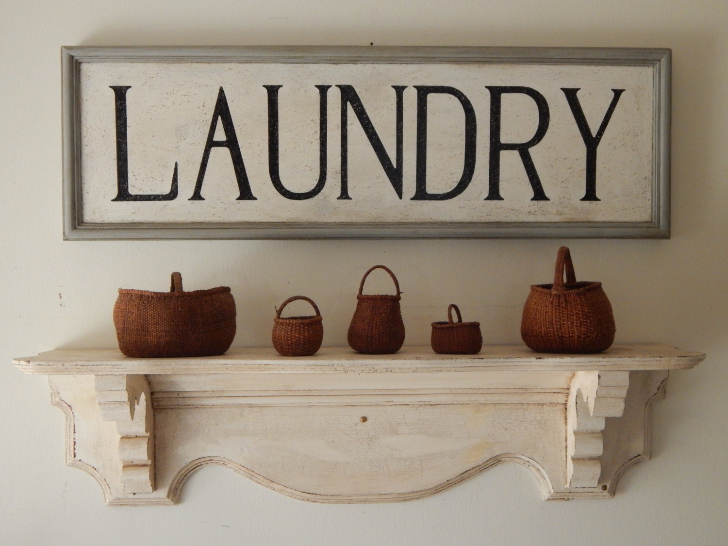LAUNDRY SIGN vintage style signs handpainted signs handmade