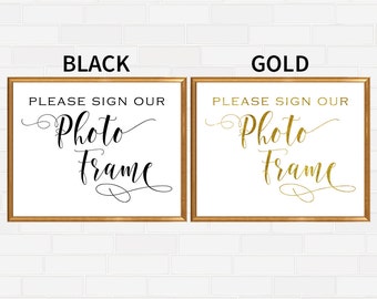 Sign our photo frame | Etsy