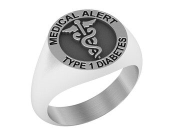 Caduceus ring | Etsy