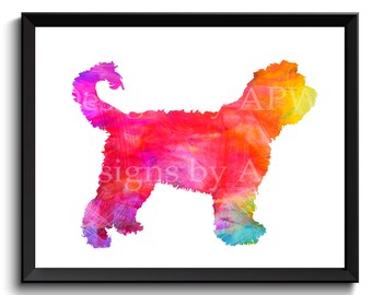 Abstract dog art | Etsy