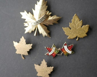 Maple leaf brooch | Etsy