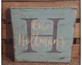 Monogram sign | Etsy
