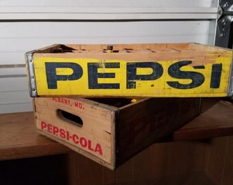 Wooden pepsi crate | Etsy