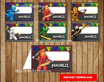 Ninjago labels | Etsy