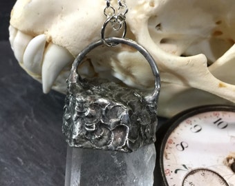 Items similar to Victorian Gothic Steampunk Dark Crystal NeckLace on Etsy