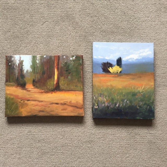 Original Small Format Art by Nancy Merkle by smallimpressions