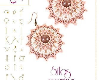 Beading tutorial / pattern Dusan earrings. by beadsbyvezsuzsi