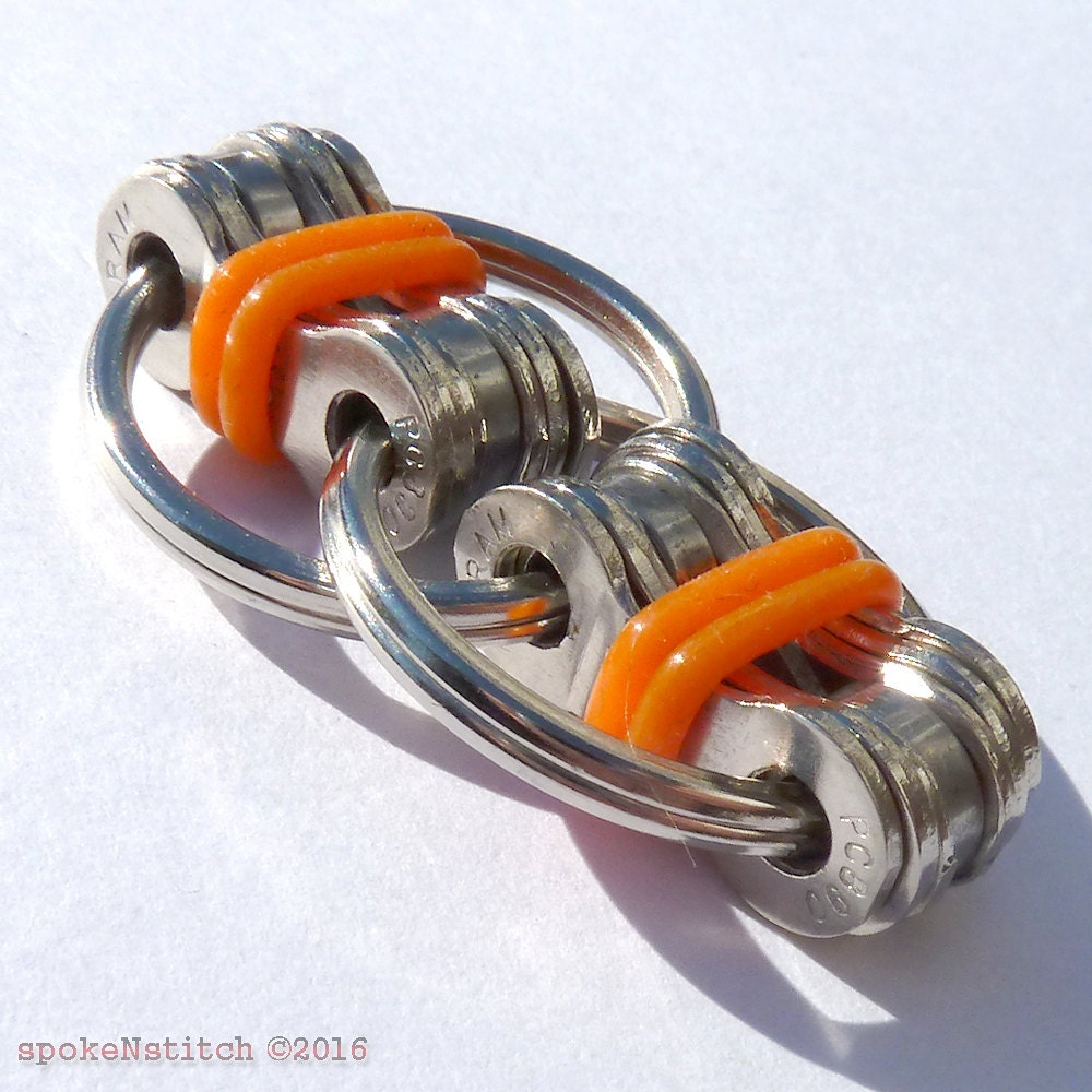 Fidget Toy ORANGE Silicone Ring ADHD ADD Autism Dexterity