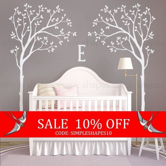 Sale Tree Wall Decal Bed Canopy Tree Baby Nursery by SimpleShapes