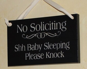No knocking sign | Etsy