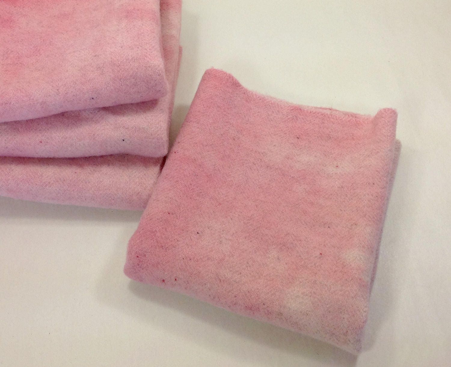 Soft Pink, Hand Dyed Wool Fabric, Fat Quarter, W320, Rug Hooking Wool ...