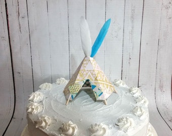 Unique teepee cake topper related items | Etsy