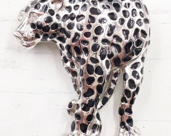 Leopard brooch pin | Etsy