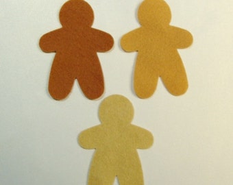 Felt gingerbread men | Etsy