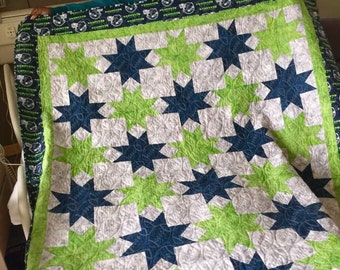 Seahawks quilt | Etsy
