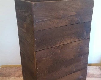 Large wooden crate | Etsy