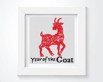 Goat cross stitch | Etsy