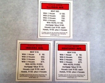 Monopoly properties | Etsy