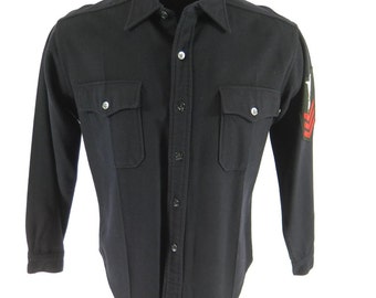 Navy cpo shirt | Etsy