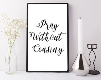 Pray without ceasing | Etsy