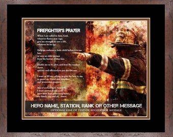 Firefighter prayer | Etsy