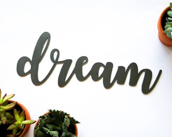 Dream word art | Etsy