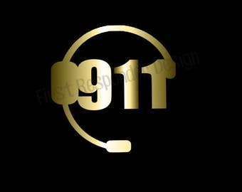911 dispatcher decal | Etsy