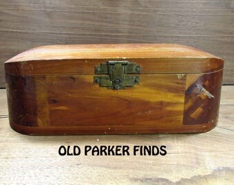 Antique cedar box | Etsy