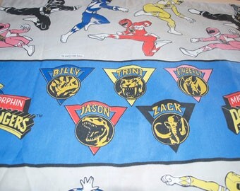 Power rangers fabric | Etsy