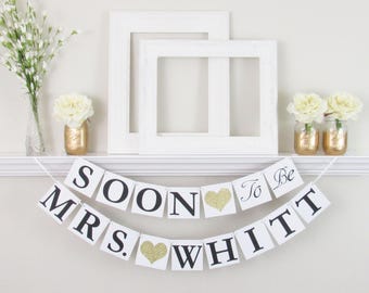 Soon to be mrs sign | Etsy
