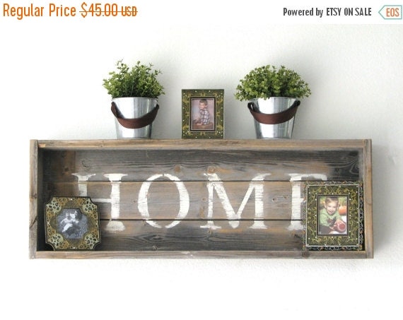 SALE HOME Shadow Box Shelf in Reclaimed by DougAndCristyDesigns