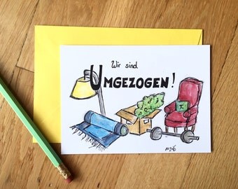 Just moved cards | Etsy