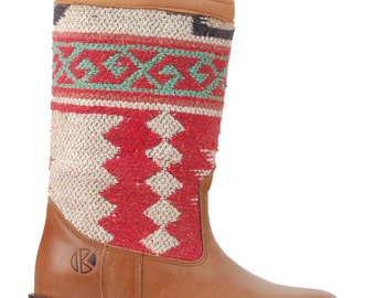 Unique boho boots related items | Etsy