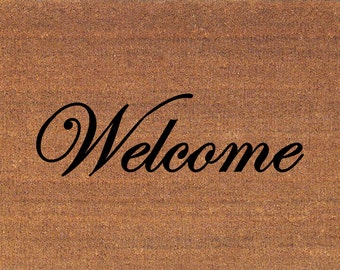 Cursive welcome | Etsy
