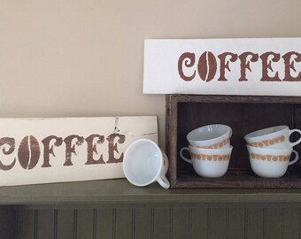 Coffee bean sign | Etsy