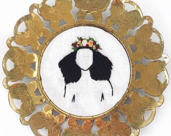 custom hand embroidery signature pieces by KateHughesArt on Etsy