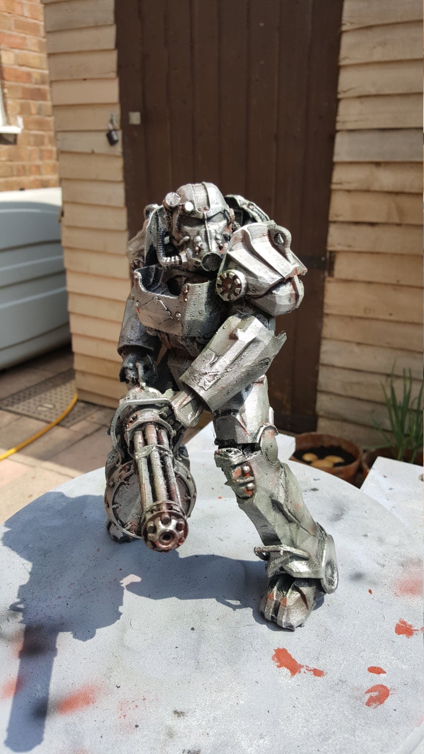 Fallout 4 T60 Power Armor With Minigun Display Model
