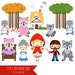 Little Red Riding Hood Clipart / Fairytale Clip Art