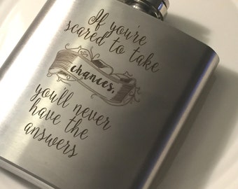 Quotes flask | Etsy