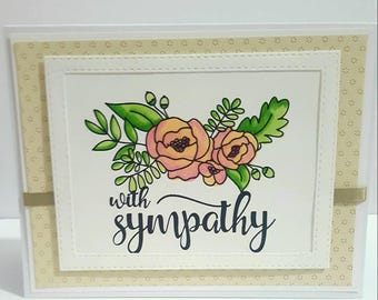 Sympathy card With sympathy card Sad cardinal bird