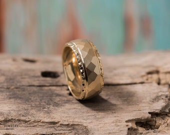 Faceted wedding ring | Etsy