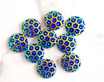 Flat back earring | Etsy