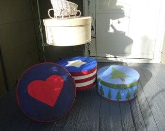 Decorative hat box | Etsy