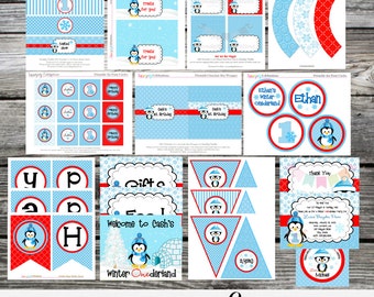 Unique penguin banner related items | Etsy