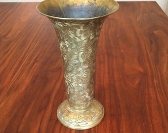 India brass vase | Etsy