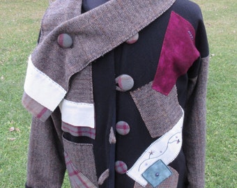 Patchwork jacket | Etsy