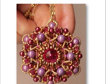 Tutorial Super Star Pendant-Beading tutorial PDF Instant