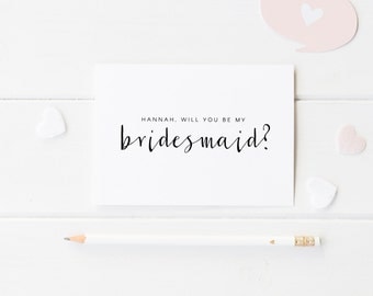 Bridesmaid invite | Etsy